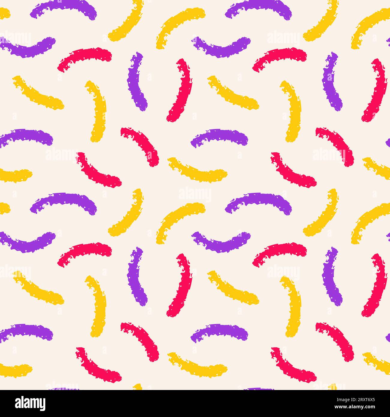 Seamless pattern of charcoal crayon pencil colored emphasis, squiggles ... Seamless pattern of charcoal crayon pencil colored emphasis, squiggles ...