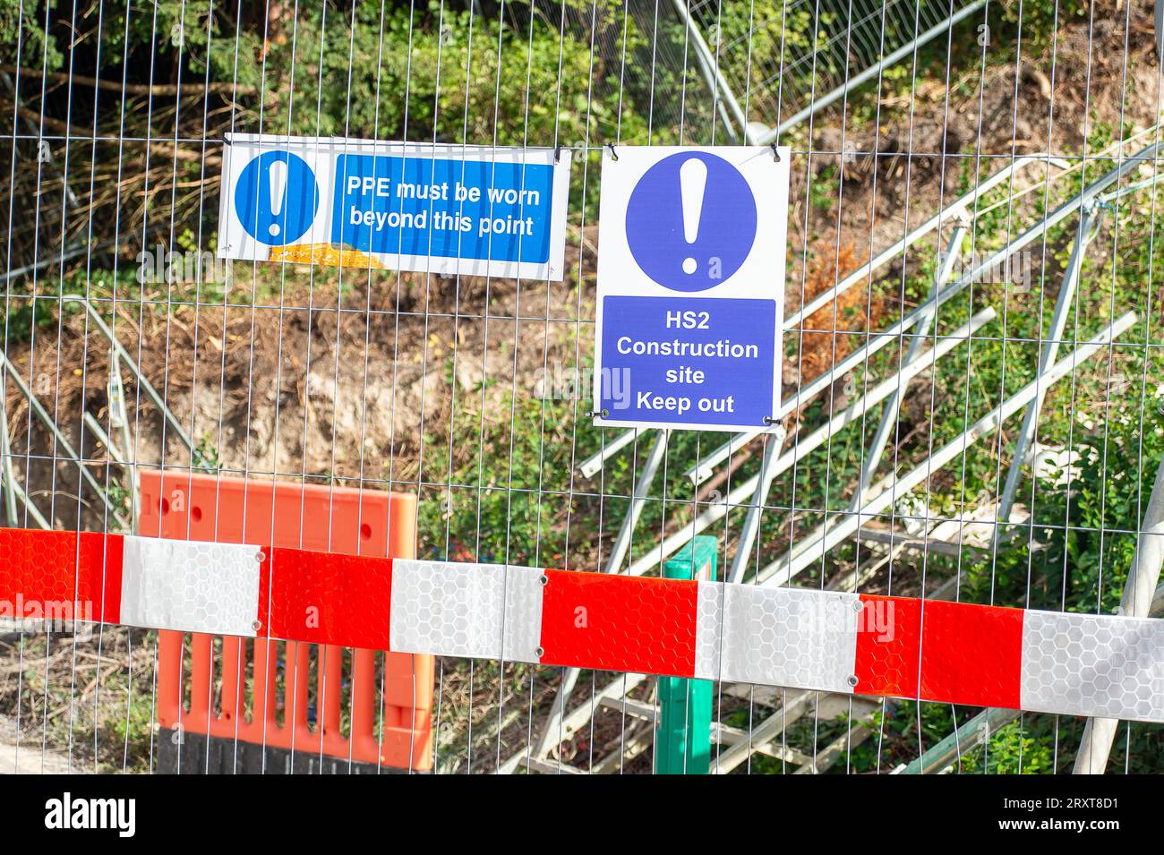 Wendover, UK. 26th September, 2023. HS2 have destroyed part of the ...