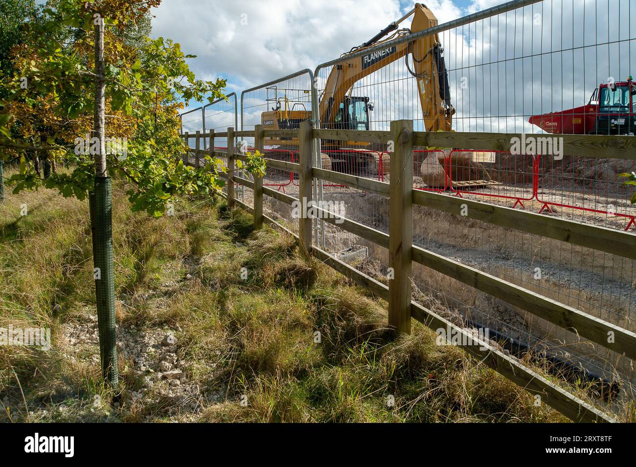 Wendover, UK. 26th September, 2023. HS2 have destroyed part of the ...