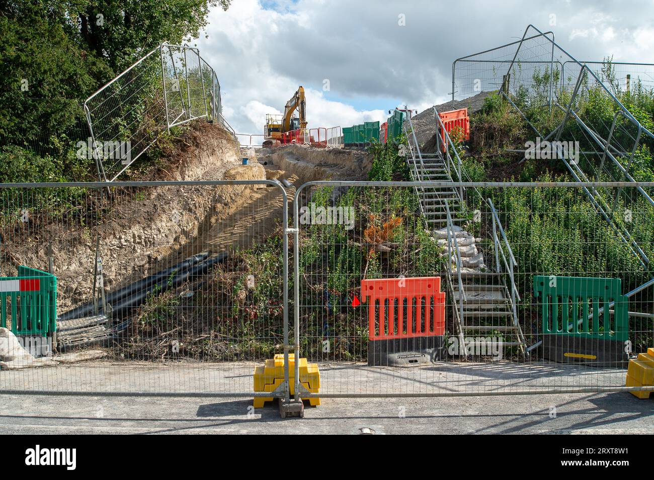 Wendover, UK. 26th September, 2023. HS2 have destroyed part of the ...