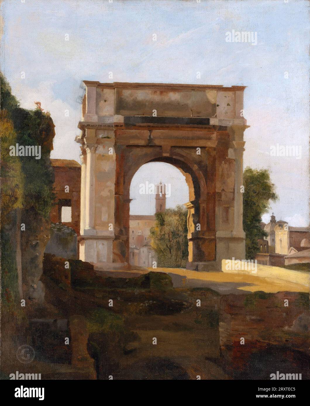 Arch of titus oil on canvas hi-res stock photography and images - Alamy