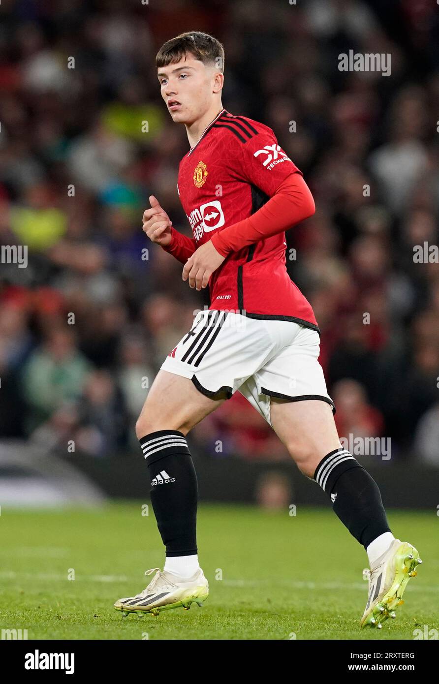 MANCHESTER, ENGLAND, 26th September 2023. Daniel Gore of Manchester ...