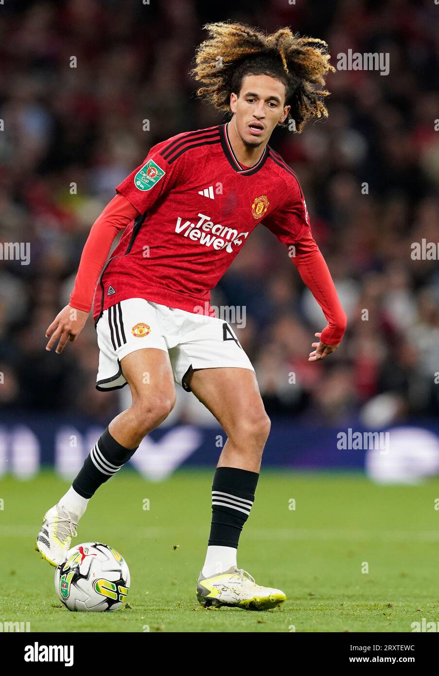 MANCHESTER, ENGLAND, 26th September 2023. Hannibal of Manchester United ...