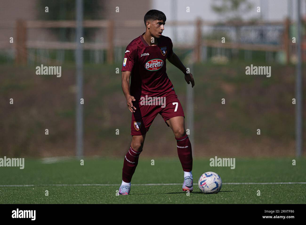 Zanos Savva of Torino FC U19 in action during the Primavera 1 football ...