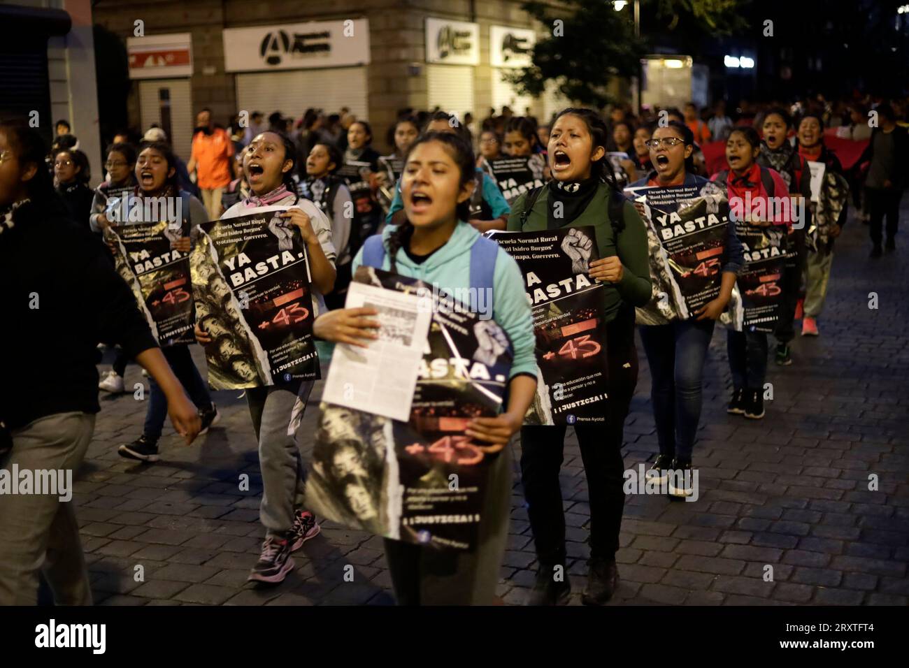 Non Exclusive: September 26, 2023, Mexico City, Mexico: Students from ...