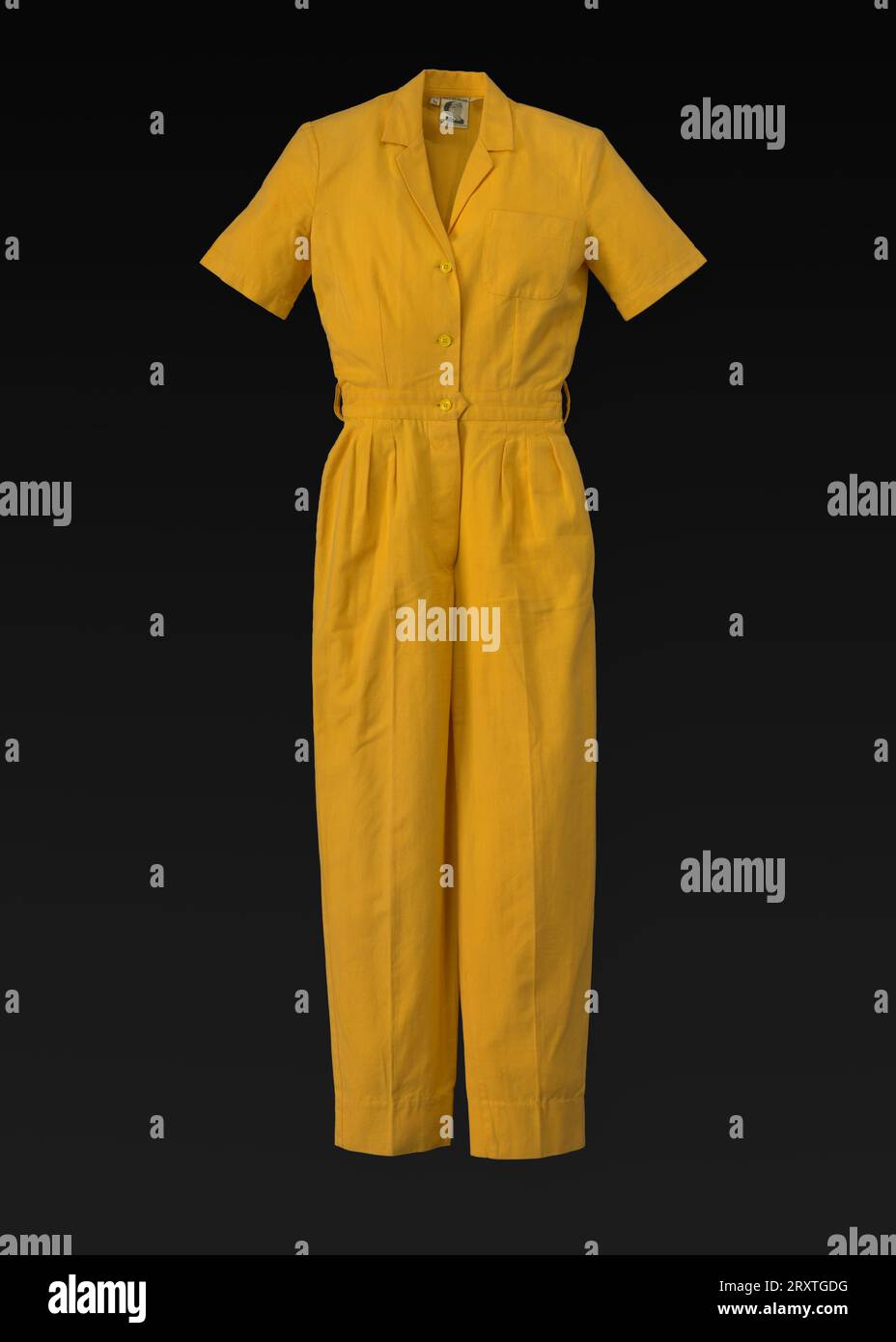 Yellow jumpsuit designed by Willi Smith 1969-1987 Stock Photo - Alamy