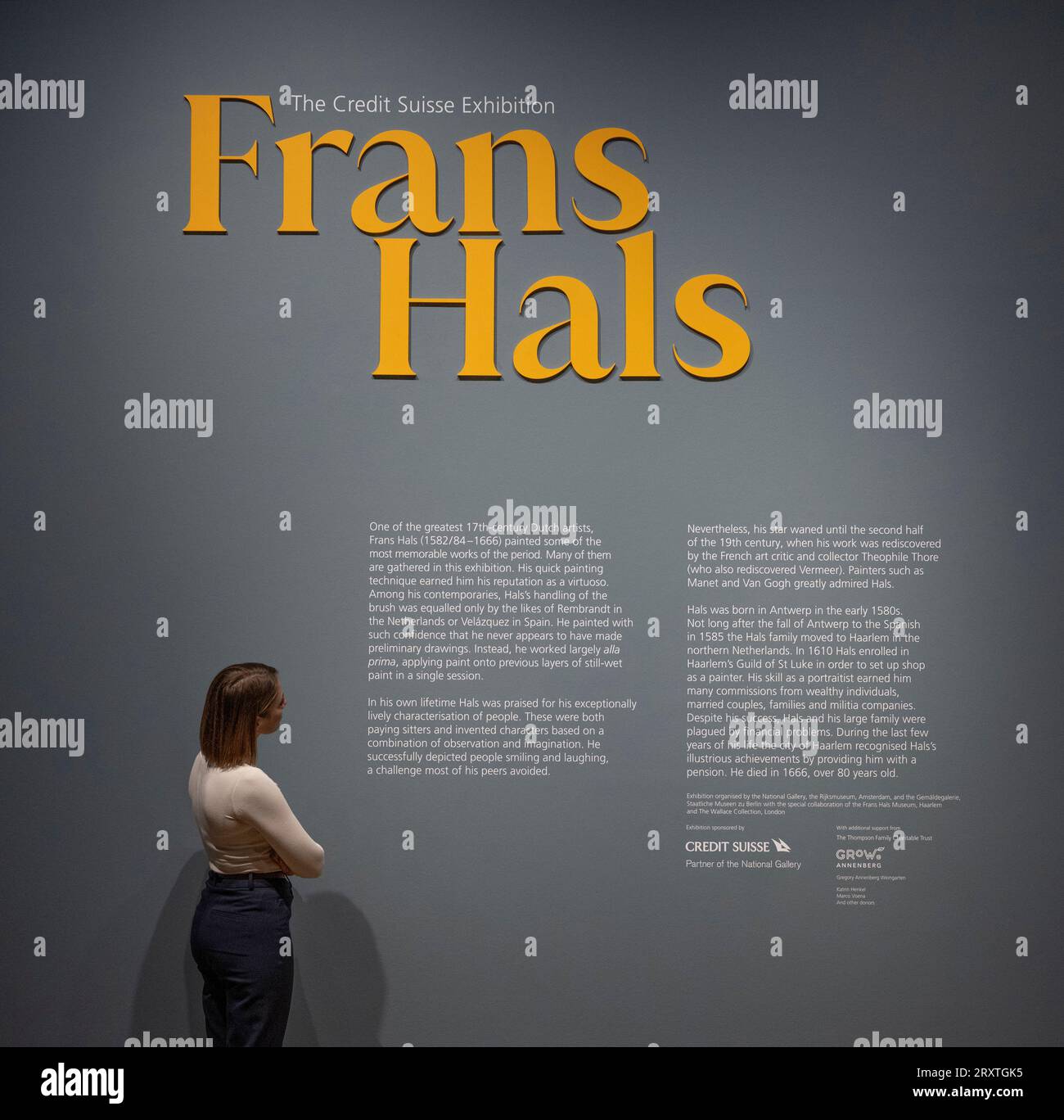 The National Gallery, London, UK. 27th Sept, 2023. The Credit Suisse ...