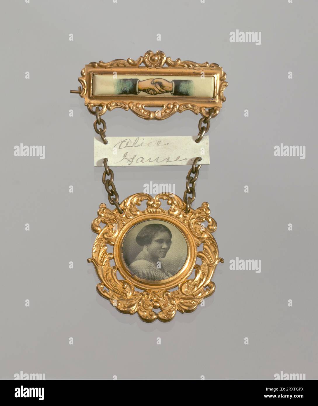 Badge from Madam C.J. Walker convention ca. 1920s Stock Photo - Alamy