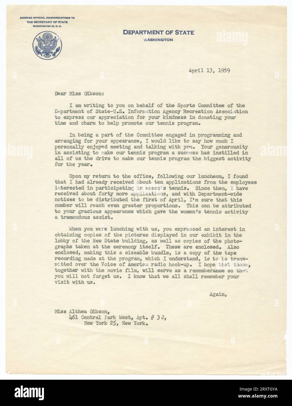 Althea gibson hi-res stock photography and images - Alamy