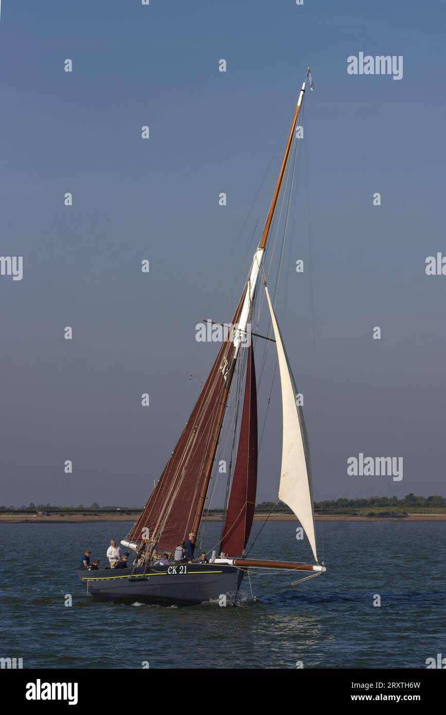 The oyster smack Charlotte Ellen, CK21, Blackwater match, Essex, 2023 ...
