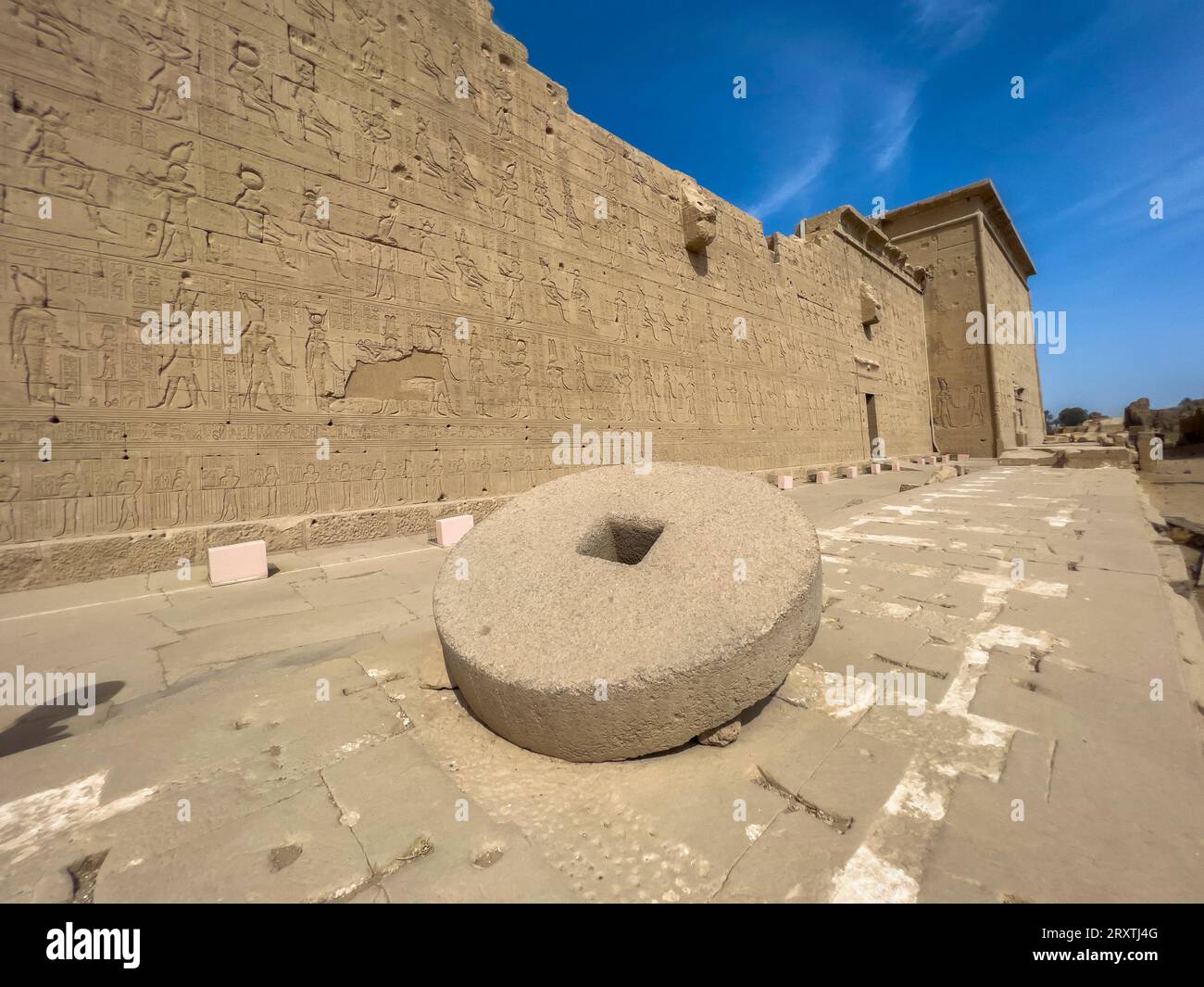 Exterior view of the Temple of Hathor, Dendera Temple complex, Dendera, Egypt, North Africa ...