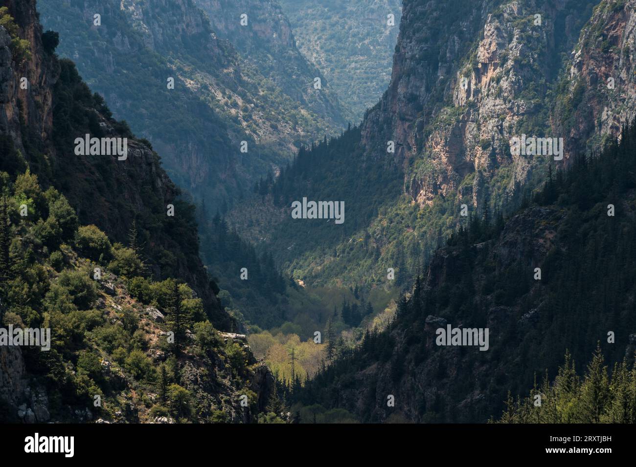 Qadisa Valley landscape, Lebanon Stock Photo - Alamy