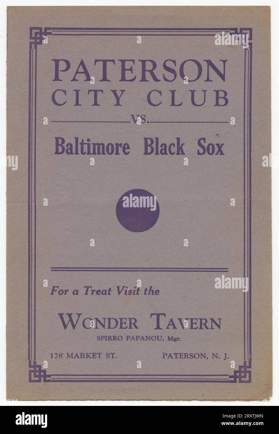 Blue print on faded blue paper. Inside, a baseball scorecard Stock ...