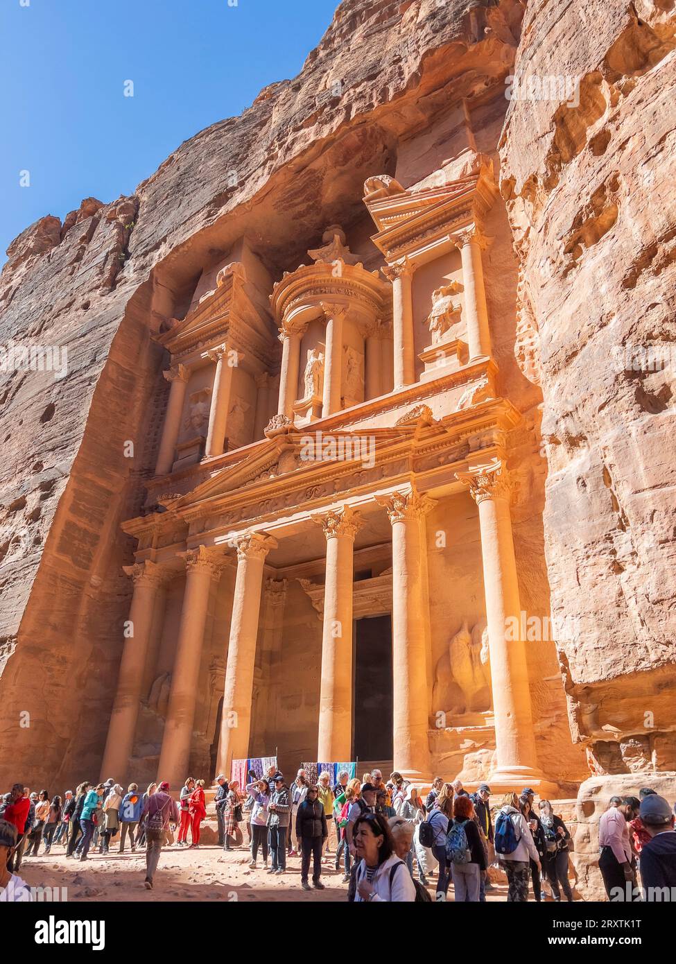 The Petra Treasury (Al-Khazneh), Petra Archaeological Park, UNESCO ...