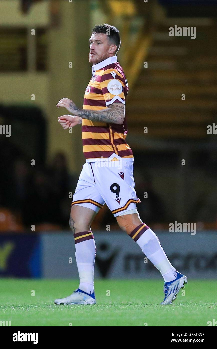Bradford, United Kingdom on 26 September 2023 Bradford City forward ...