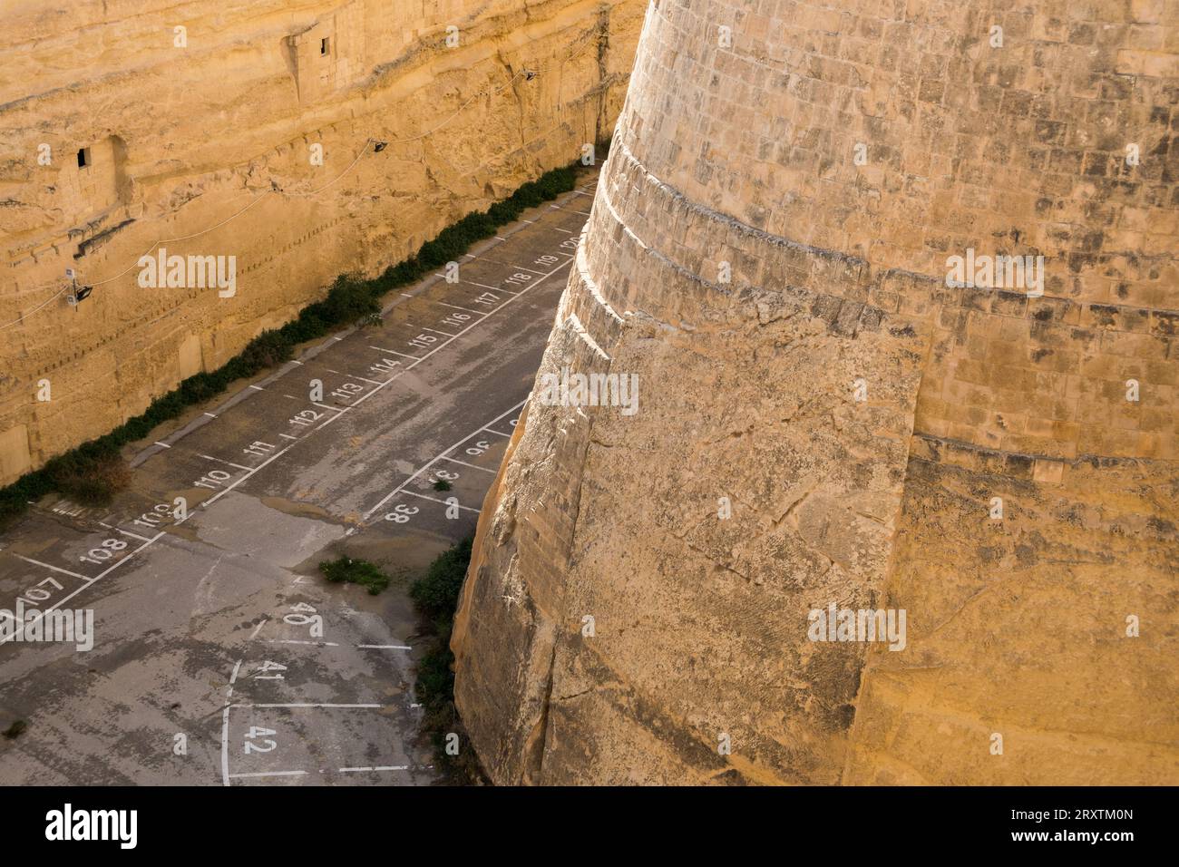 parking at La Valetta, Malta Stock Photo - Alamy
