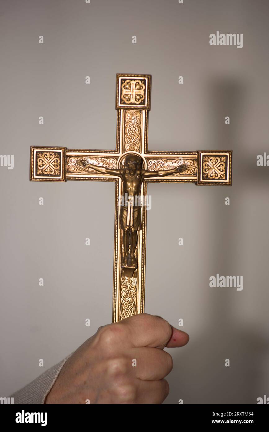 christian cross, symbol of faith believe in Jesus Christ and christian ...