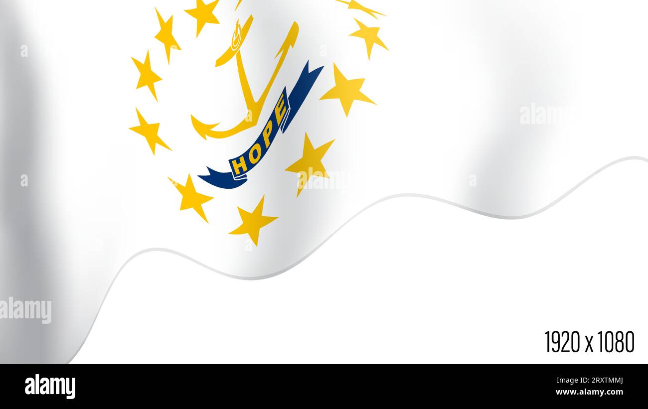 American state of Rhode Island realistic founding day background. USA ...