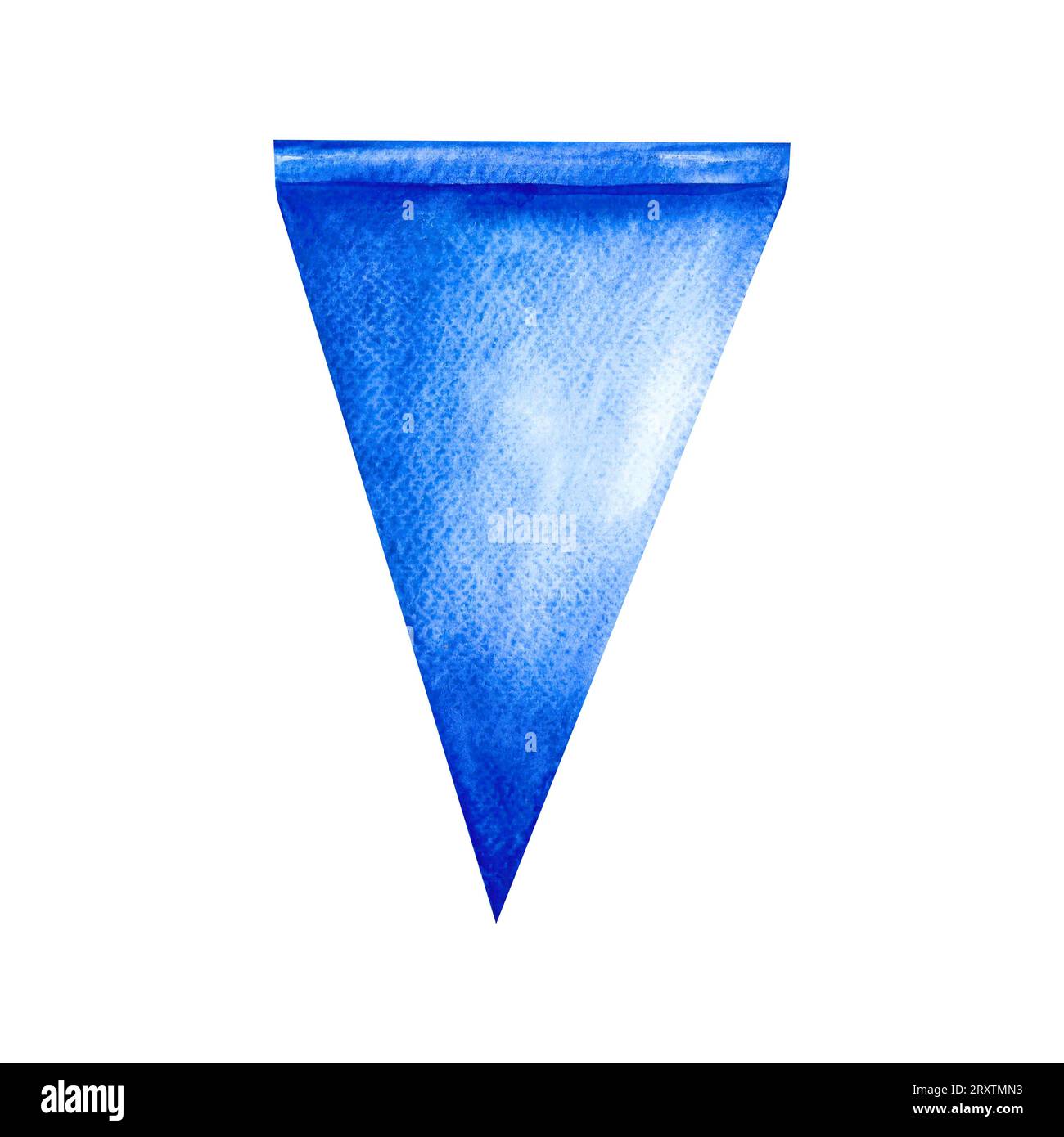 Blue holiday flag for garlands. Decorative elements of holidays and ...