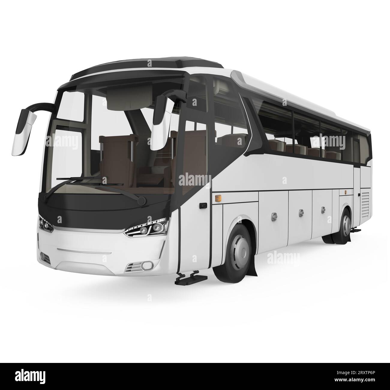 Coach Travel Bus Isolated Stock Photo - Alamy