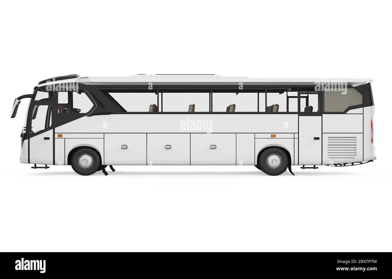 Coach Travel Bus Isolated Stock Photo - Alamy