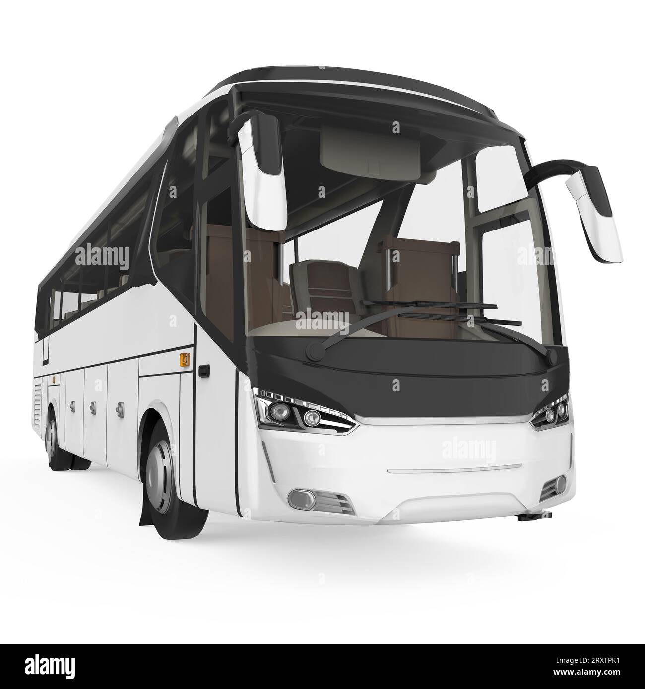 Coach Travel Bus Isolated Stock Photo - Alamy