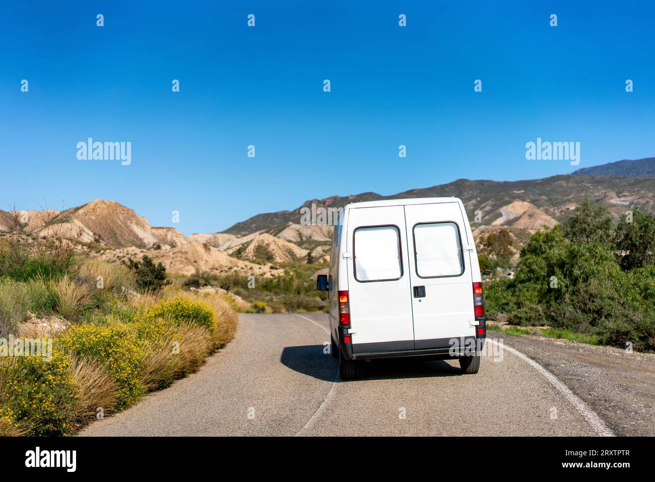 Camper van rear view hi-res stock photography and images - Alamy