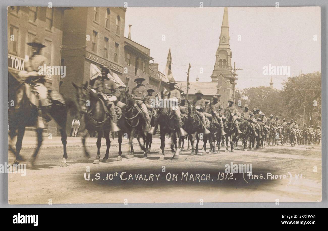 U.S. 10th Cavalry on March 1912 Stock Photo - Alamy