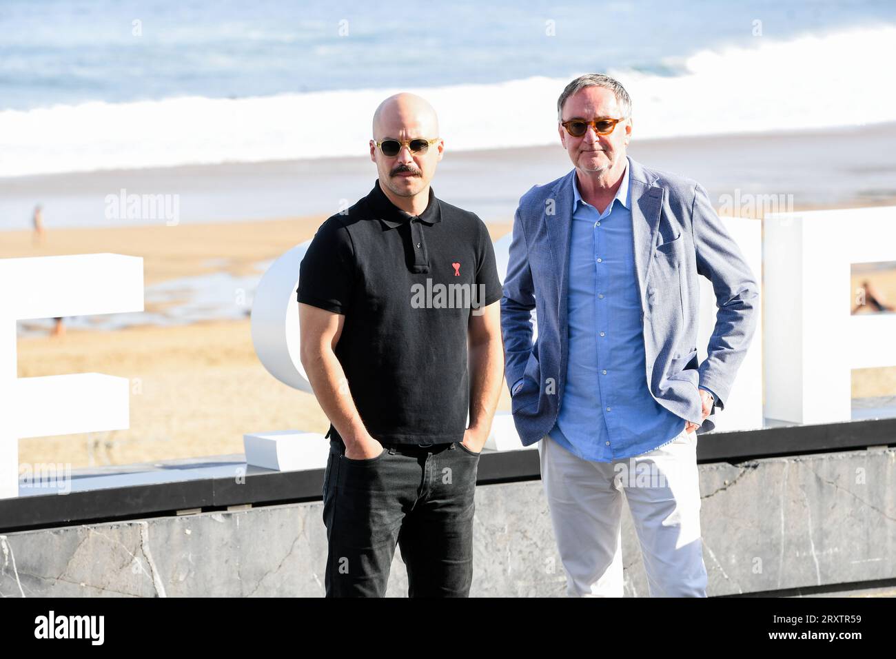 San Sebastian, Spain. 27th September 2023. Marc André Grondin and Yves Jacques attend ‘The ...