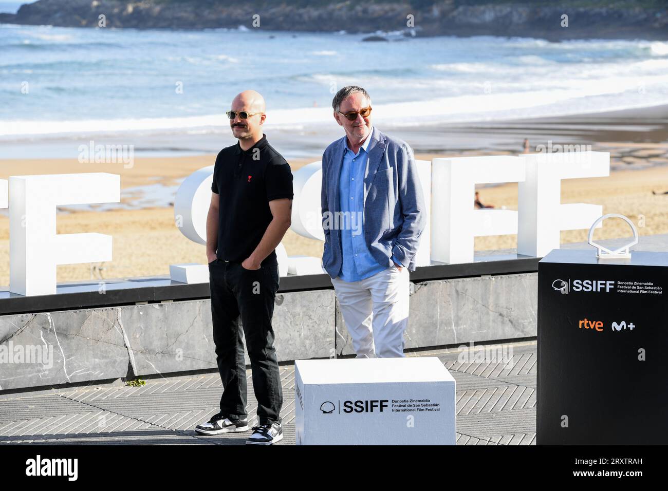 San Sebastian, Spain. 27th September 2023. Marc André Grondin and Yves Jacques attend ‘The ...