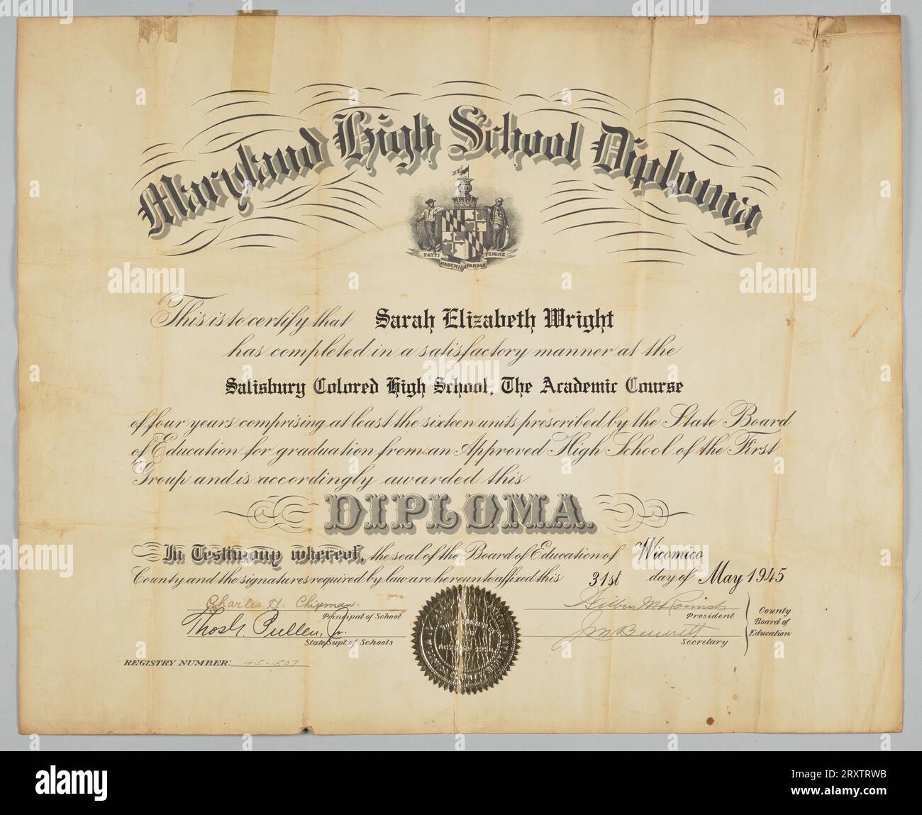Maryland High School Diploma Requirements Maryland Diploma Template