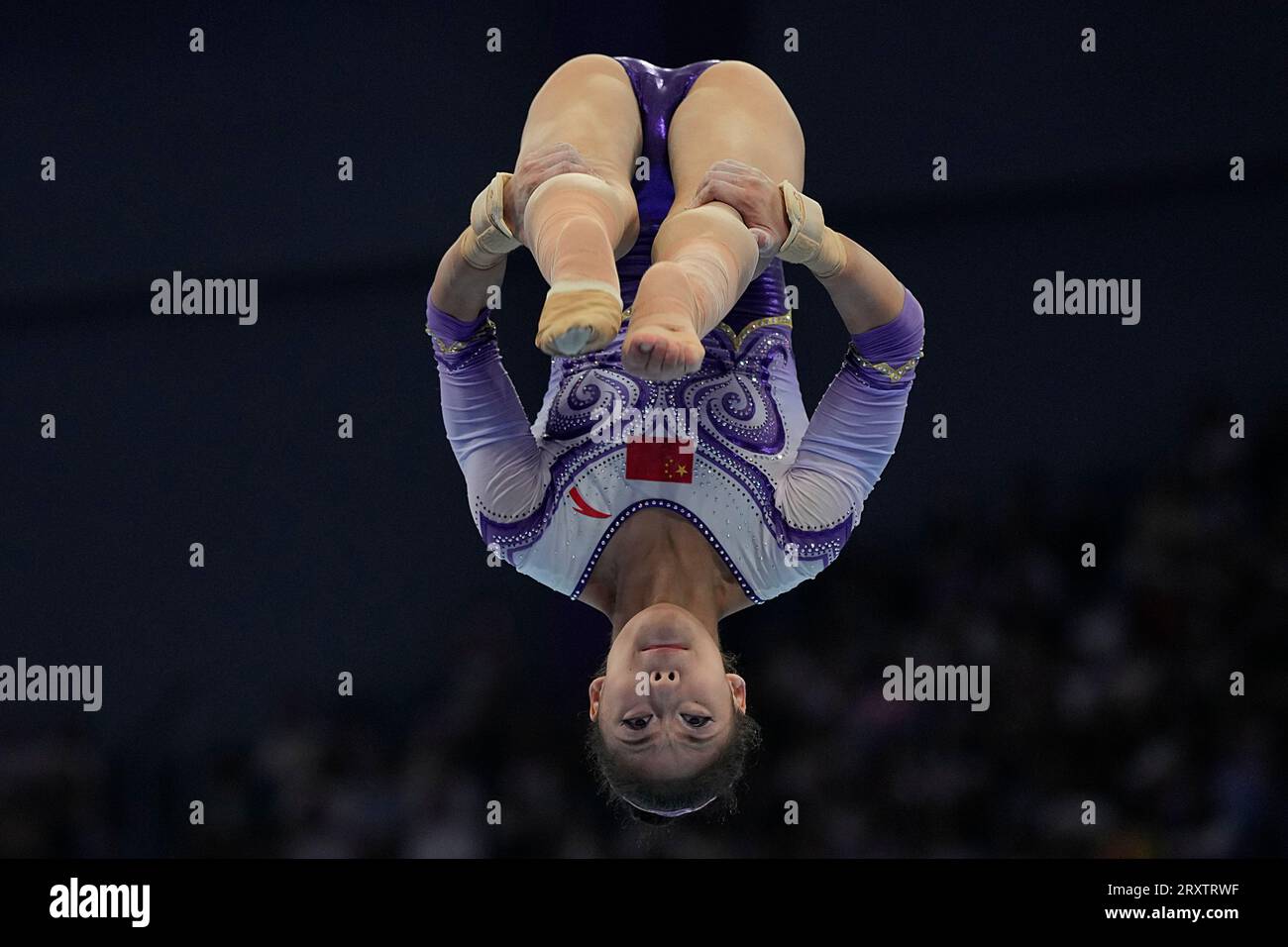 China's Zuo Tong competes in the floor exercise routine on her way to a ...