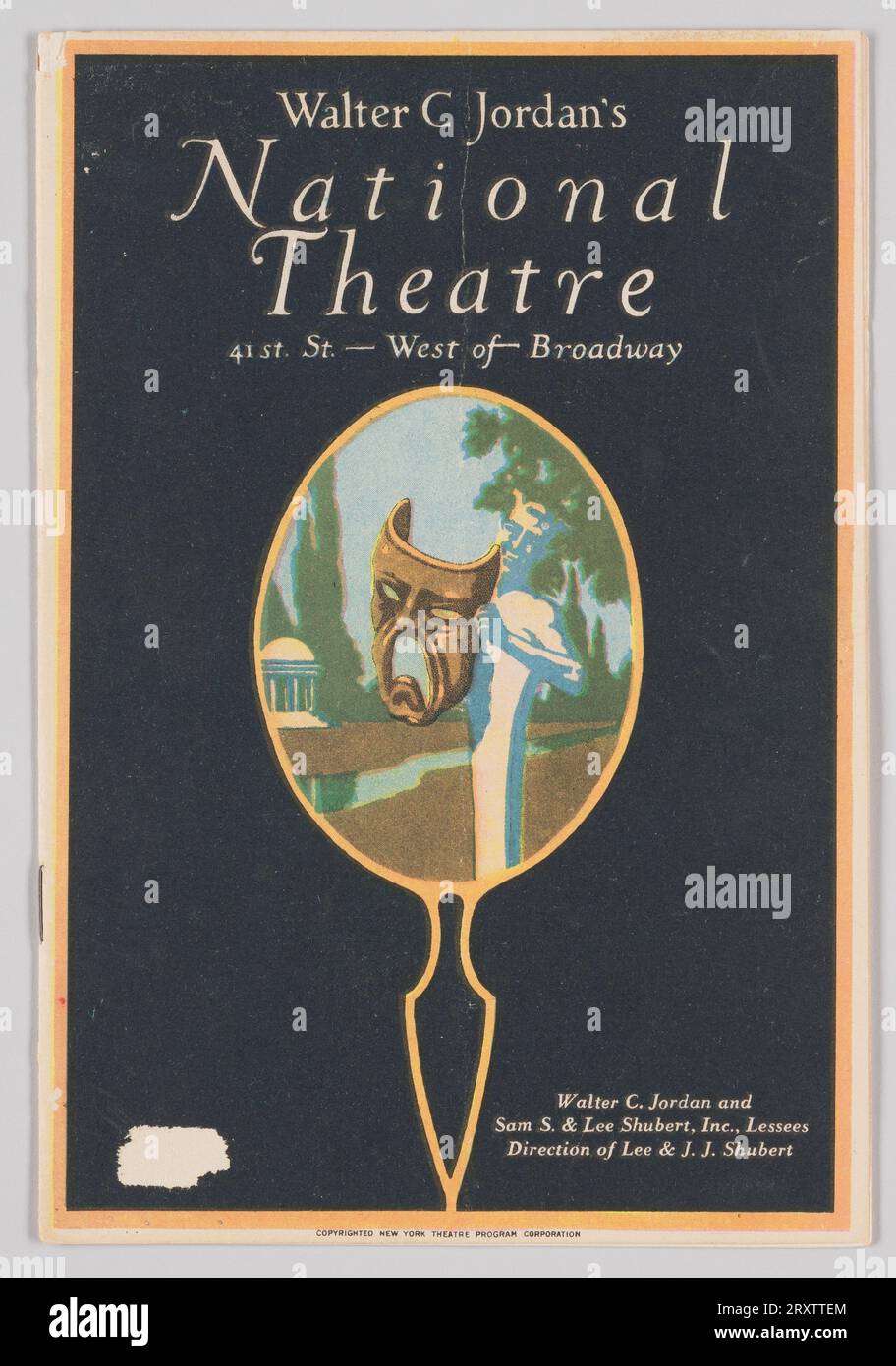 Theatre program for Yellow 1926 Stock Photo - Alamy