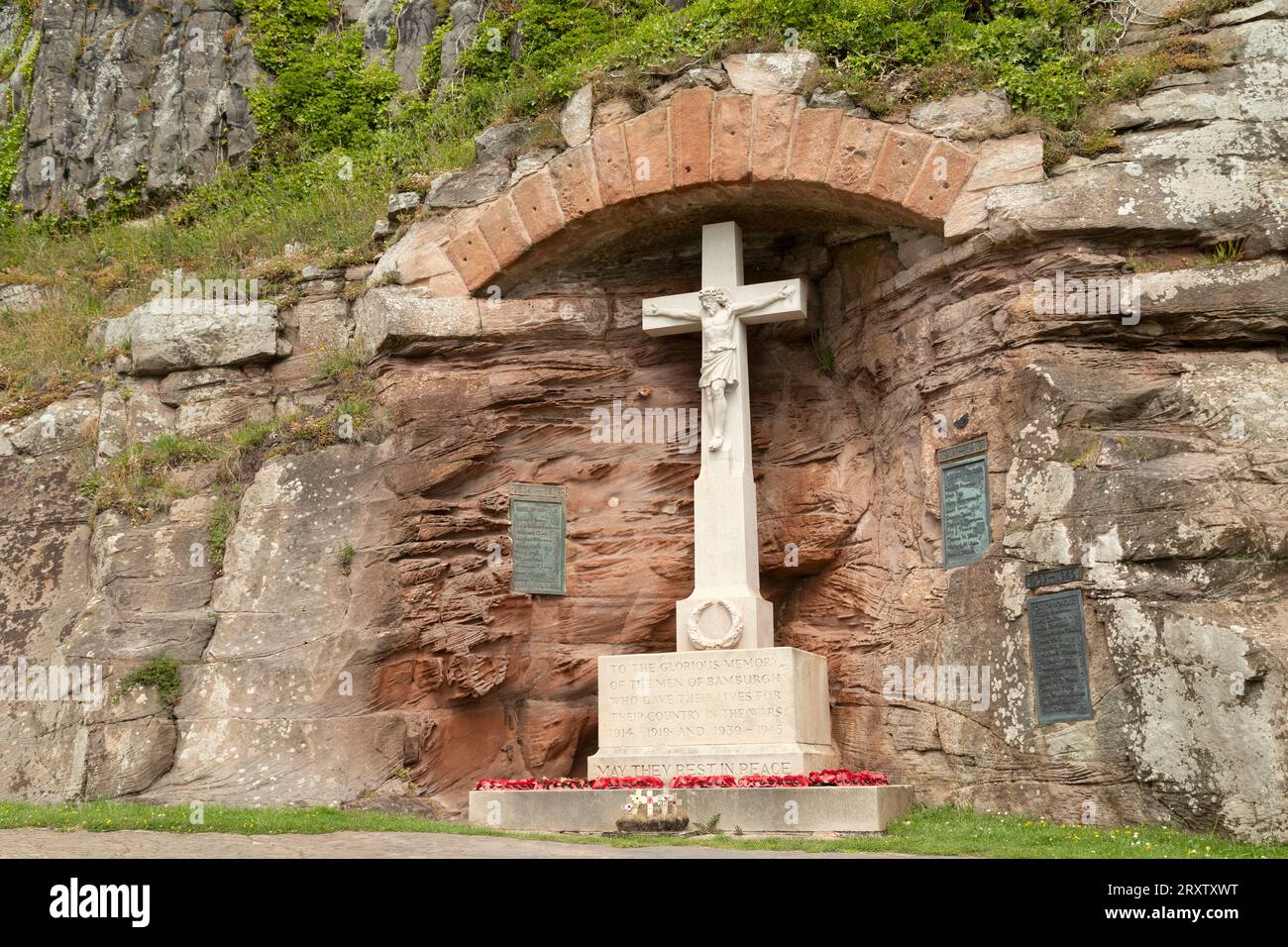 War Memorial, depicting Jesus Christ crucified, in memory of the Fallen ...