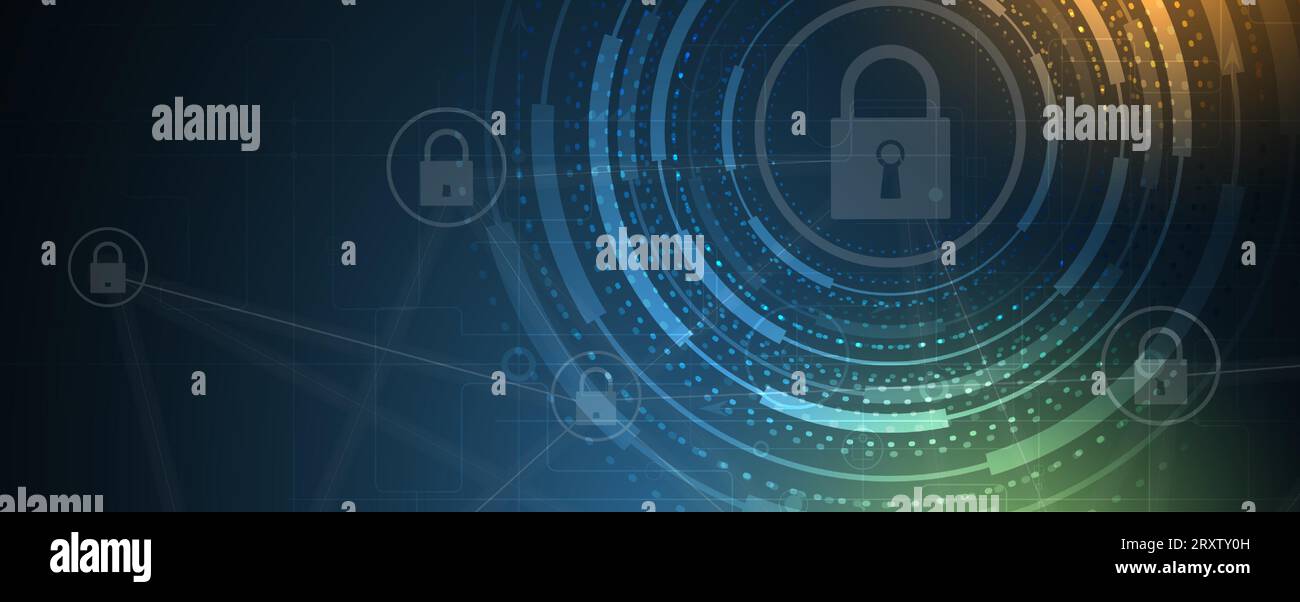 internet digital syber security technology concept for business ...