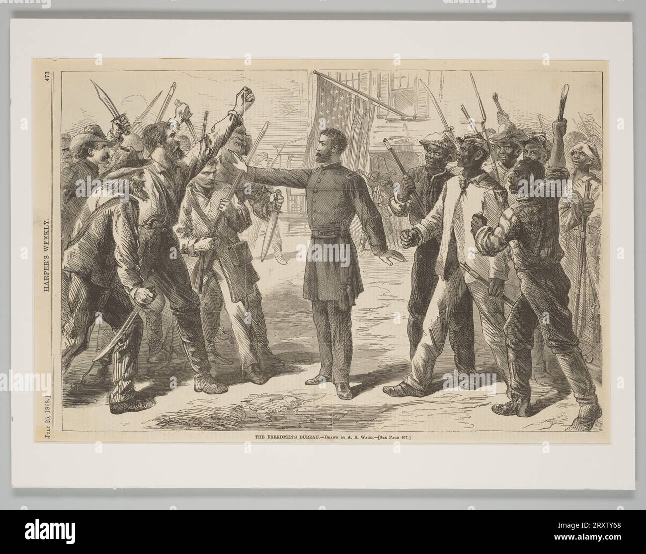 The Freedmen's Bureau 1868 Stock Photo - Alamy