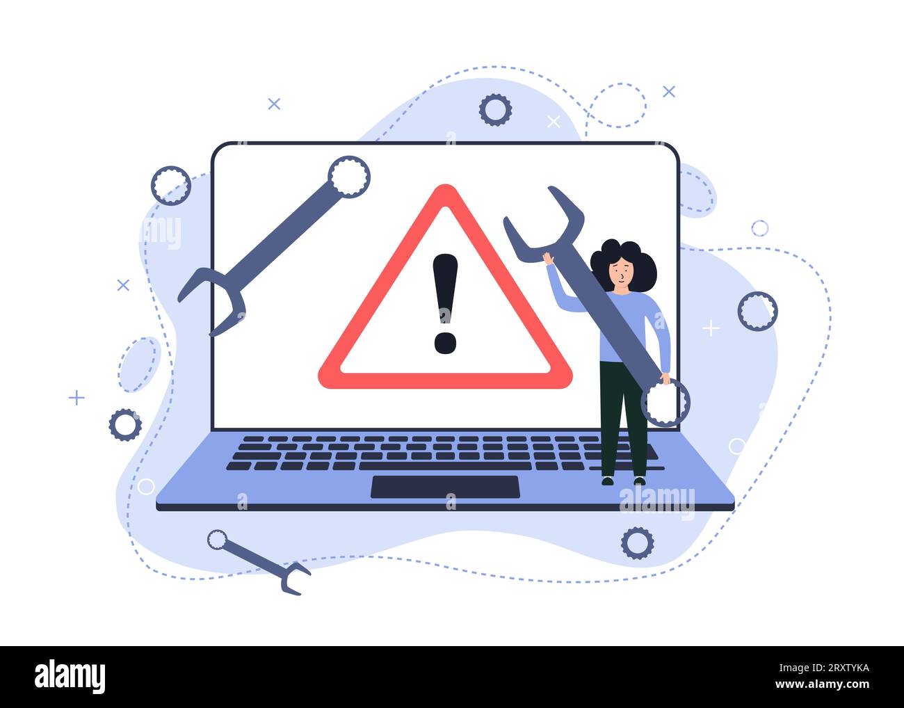 Emergency repaired Stock Vector Images - Alamy