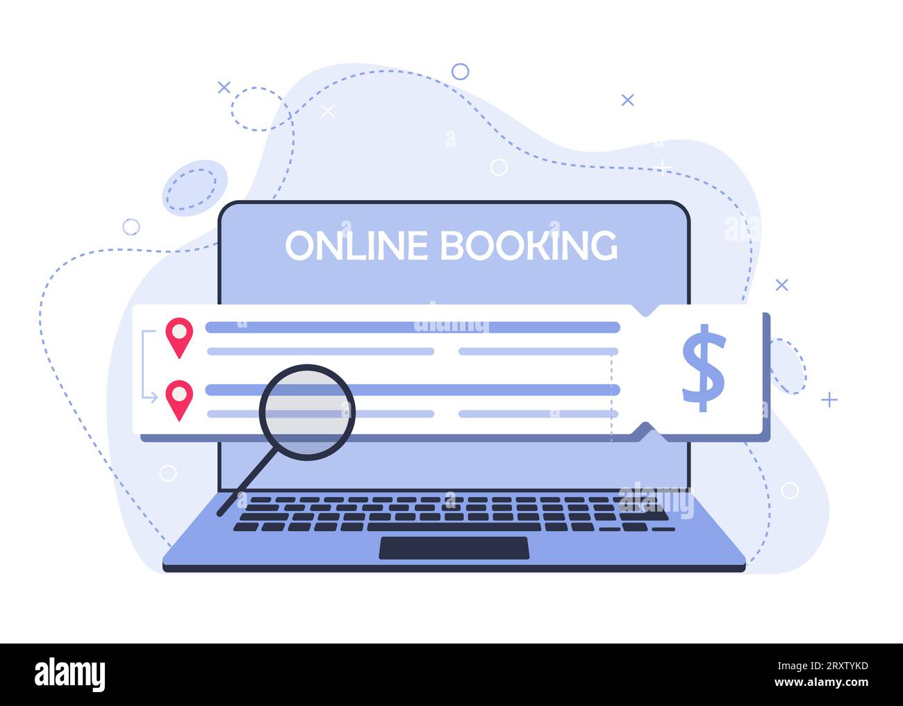 Booking train ticket Stock Vector Images - Alamy