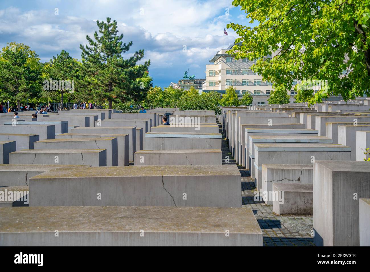 View of Memorial to the Murdered Jews of Europe, Berlin, Germany ...
