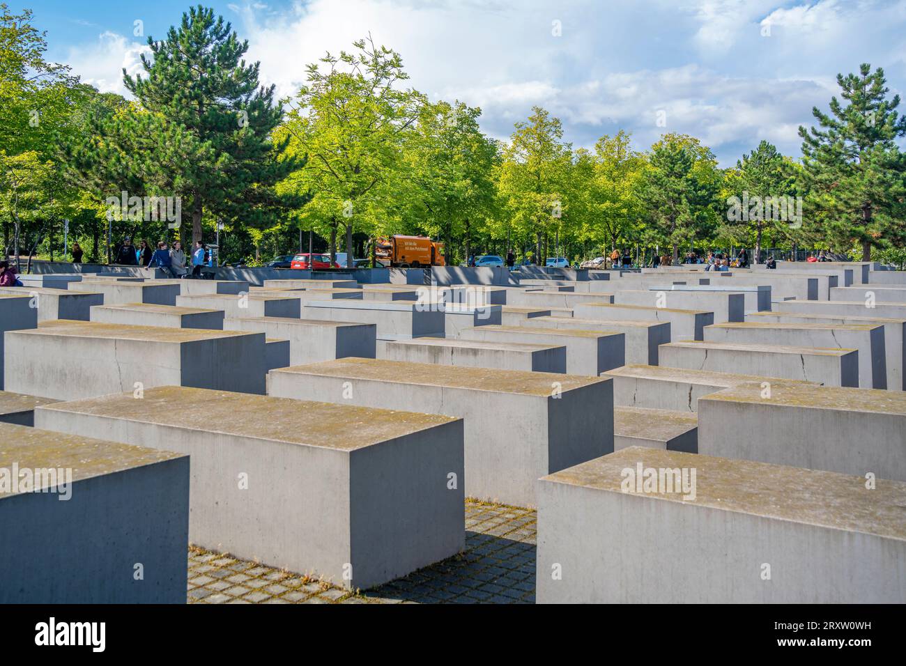 View of Memorial to the Murdered Jews of Europe, Berlin, Germany ...