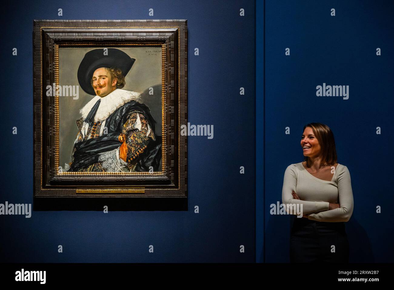 London, UK. 27 Sep 2023. The Laughing Cavalier, 1624 - Frans Hals at the National Gallery. It ...
