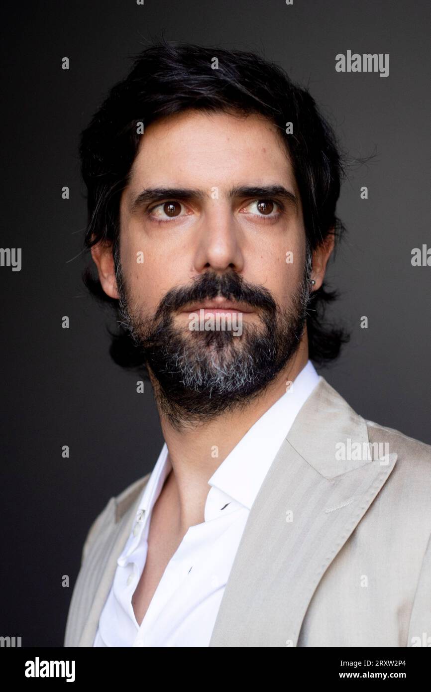 Francesco Carril poses during 71st San Sebastian International Film ...