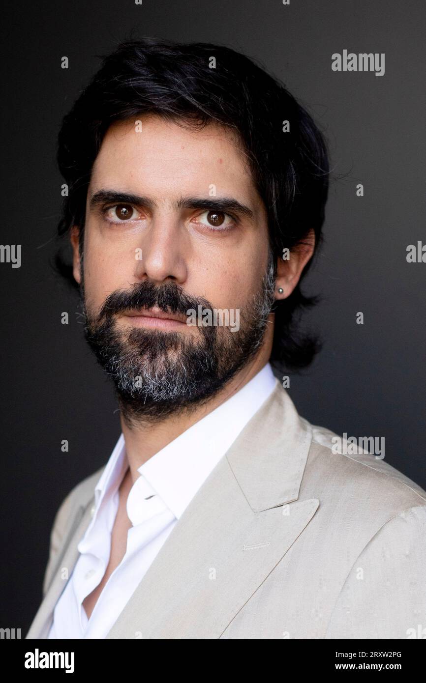 Francesco Carril poses during 71st San Sebastian International Film ...