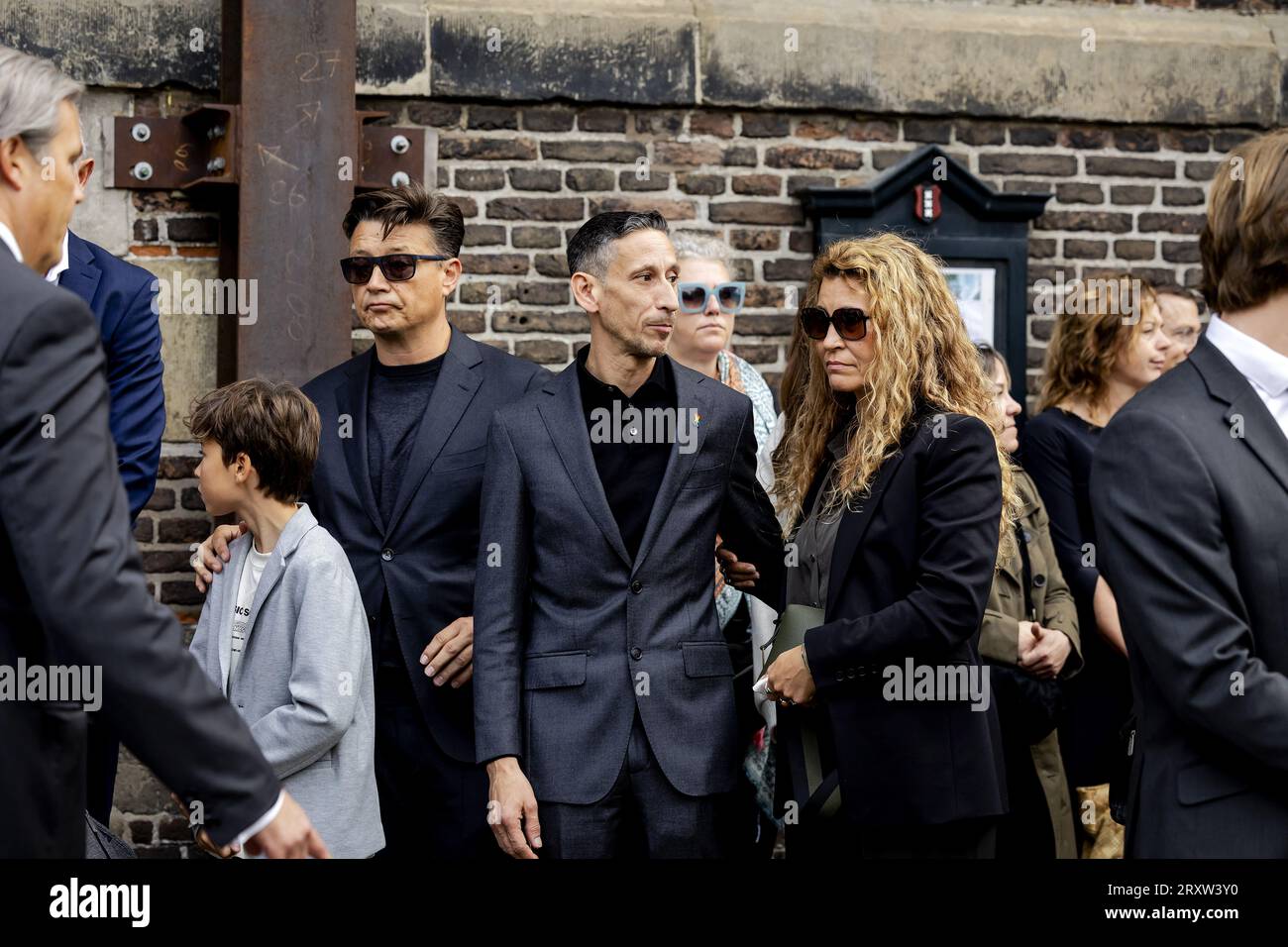 AMSTERDAM - The family arrives at the Westerkerk for the funeral ...