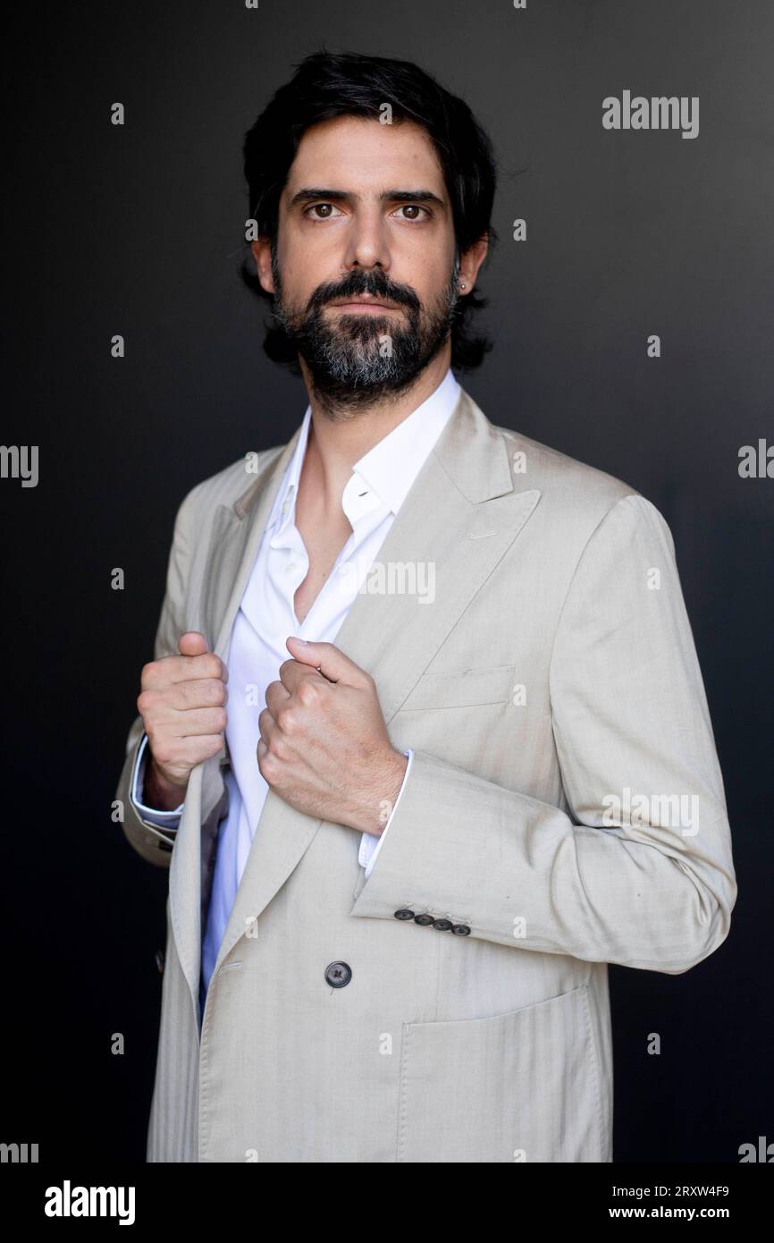 Francesco Carril poses during 71st San Sebastian International Film ...