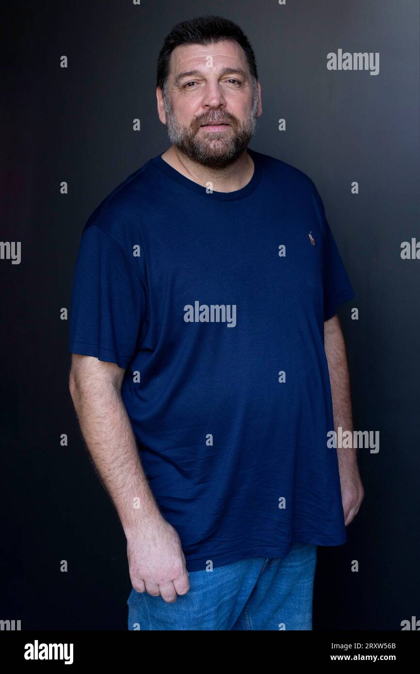 Hovik Keuchkerian poses during 71st San Sebastian International Film ...