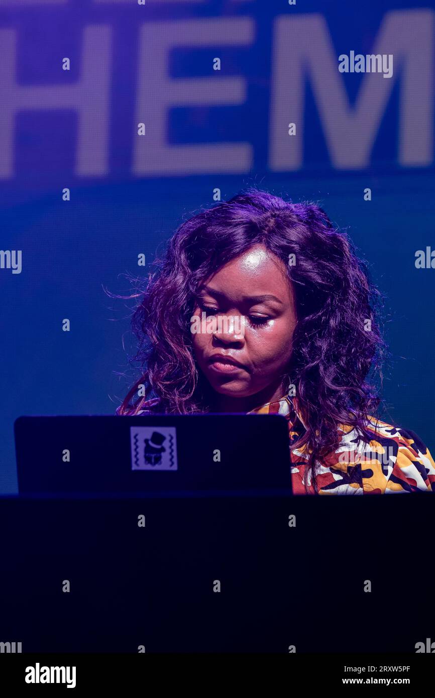 Barcelona, Spain. 2023.09.24. Rehema Tajiir & Queen Asher perform on ...