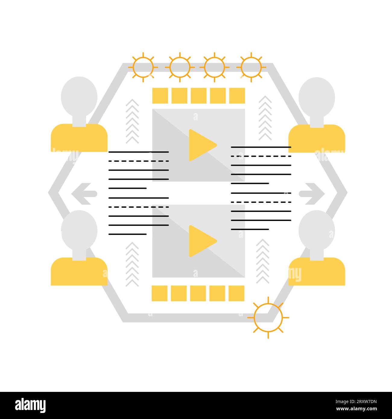 Social media activity. Digital marketing, online content posting ...