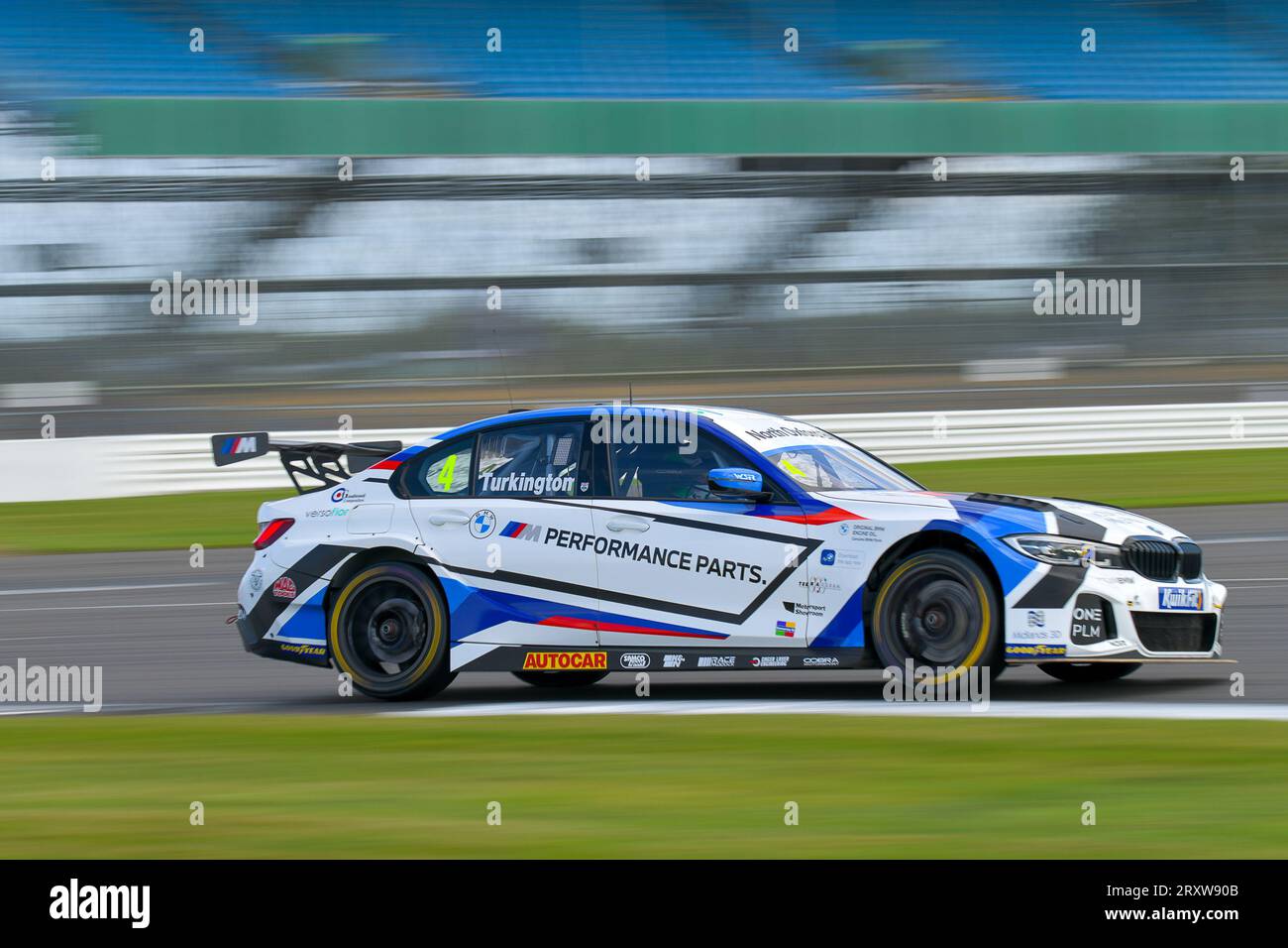 Colin Turkington, BMW, at Silverstone racing circuit at the BTCC 2023 ...