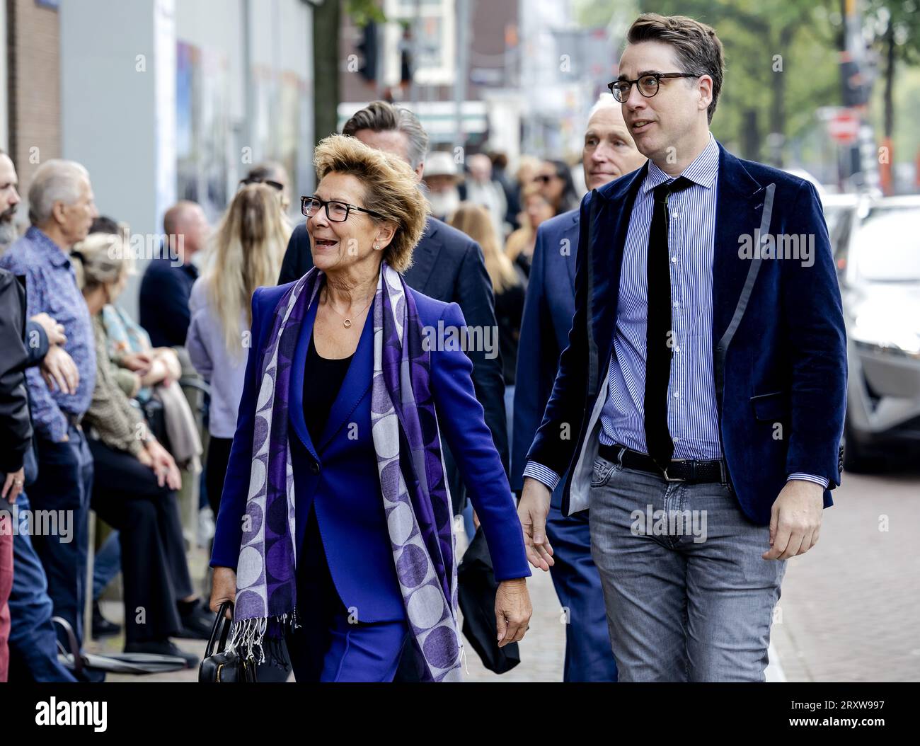 AMSTERDAM - Janine van den Ende arrives at the Westerkerk for the ...